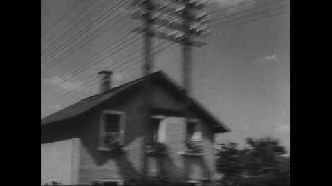 1940s Train On Train Track Windmill Stock Footage Video (100% Royalty ...