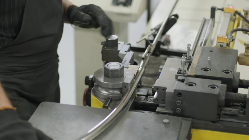 Industrial Bender Equipment Machine for Stock Footage Video (100% ...