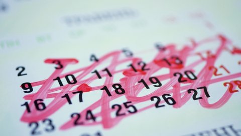 Calendar crossed off days Stock Video Footage - 4K and HD Video Clips ...