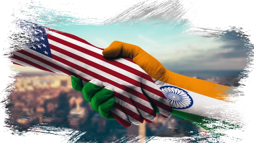 America India Flag Together Stock Video Footage - 4K and HD Video Clips ...