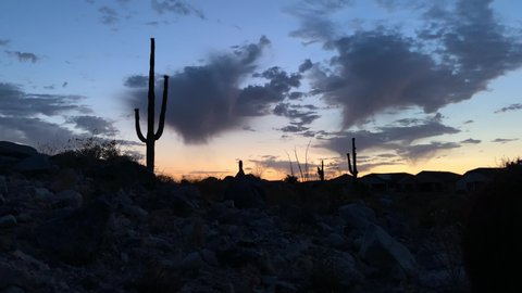 Time Lapse Sunrise Over Phoenix Arizona Stock Footage Video (100% ...