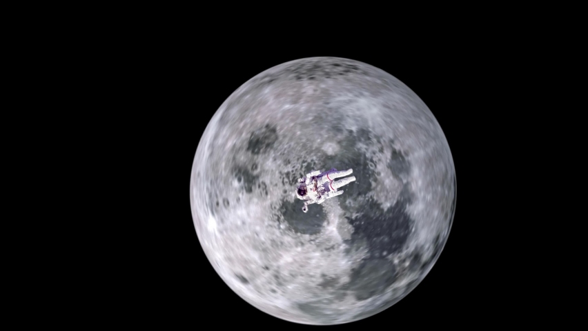 Astronaut Space Walk 4K animation Stock Videos | Creative Market