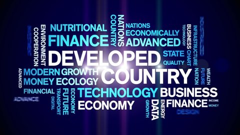 Technology Animated Tag Word Cloudtext Design Stock Footage Video (100% ...