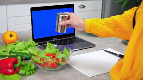 Blue Screen Mock Chroma Key Monitor Stock Footage Video (100% Royalty ...