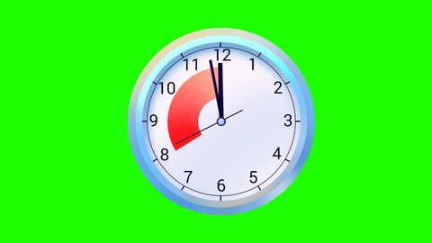 Clock Timing Animation 2d Shape 3d Stock Footage Video (100% Royalty ...