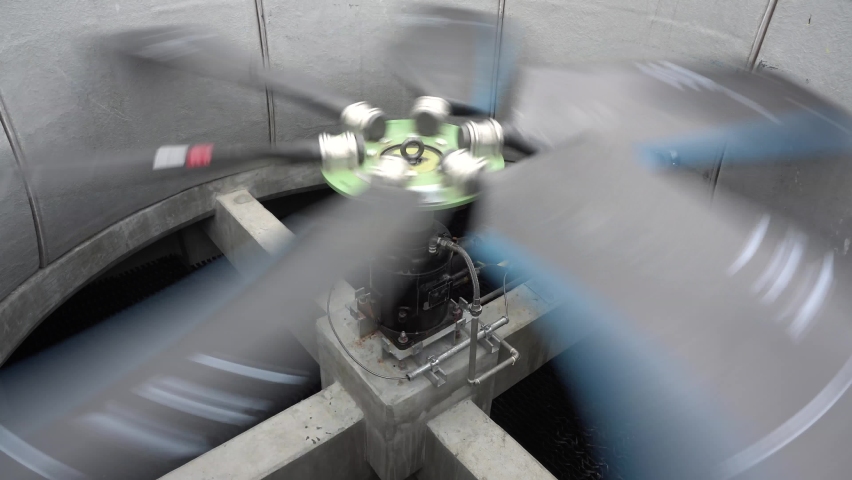 Fan Top View, Cooling Tower Stock Footage Video (100% Royalty-free ...