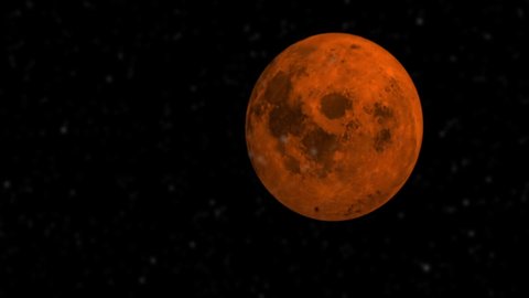 Blood Moon Space 3d Animation Stock Footage Video (100% Royalty-free ...