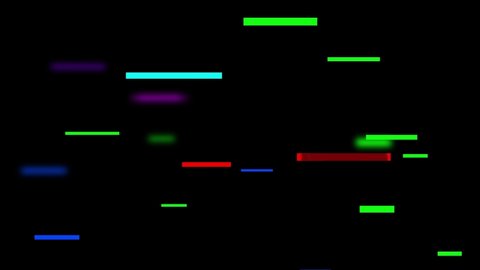 Seamless Loop 2d Animation Glowing Horizontal Stock Footage Video (100% ...