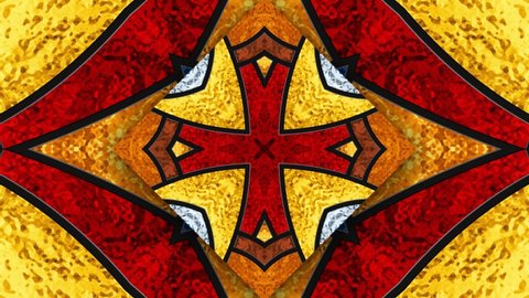 Stained Glass Seamless Looping Multicolor Animation Stock Footage Video ...