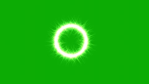 Glowing Spiked Circle Green Screen Background Stock Footage Video (100% ...