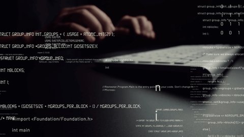 Creative Visual Computer Programming Coding Software Stock Footage ...