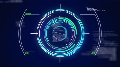 Animation Scope Scanning Data Processing Global Stock Footage Video (100% Royalty-free ...