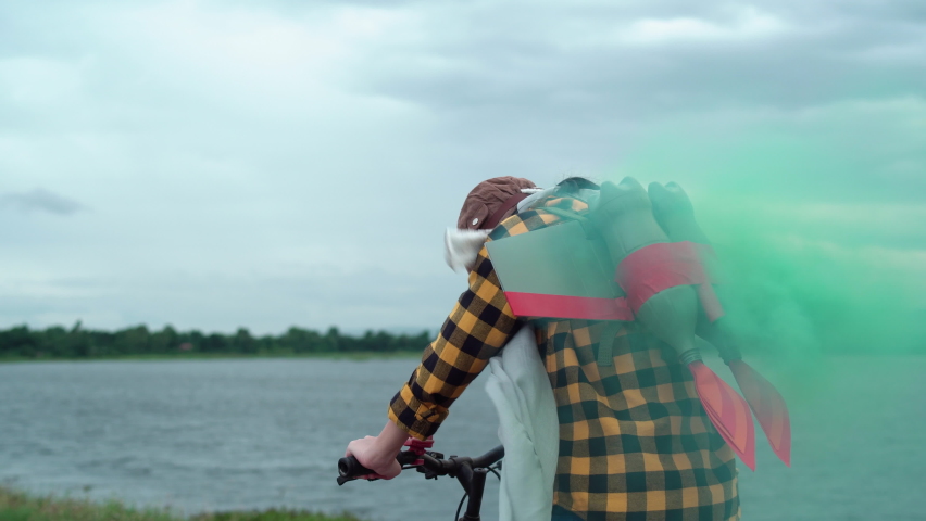 Girl Riding Rocket Stock Video Footage - 4K and HD Video Clips ...