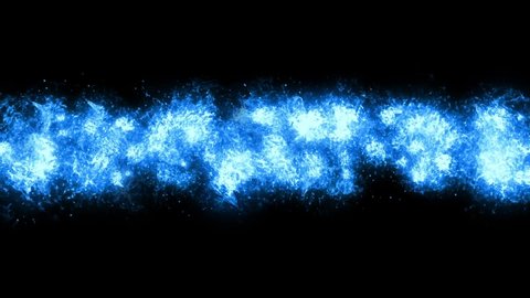 Blue Explosion Fire Particle Loop Animation Stock Footage Video (100% ...