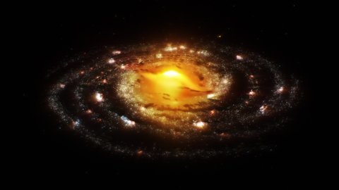 Representation Milky Way Globular Clusters Spiral Stock Footage Video ...
