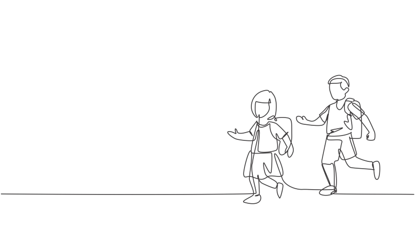 8 Kid running line art Stock Video Footage - 4K and HD Video Clips ...