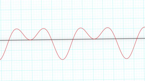 Rendering Graph Paper Wiggly Variation Sine Stock Footage Video (100% ...