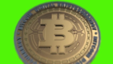 Animations 3d Transition Bitcoin Cryptocurrency Golden Stock Footage ...