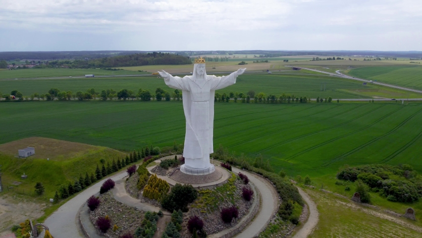 Poland jesus statue Stock Video Footage - 4K and HD Video Clips ...
