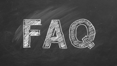 Faq Frequently Asked Questions Lettering On Stock Footage Video (100% ...