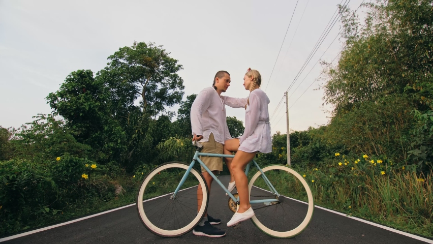 278 Couple bike kiss Stock Video Footage - 4K and HD Video Clips ...
