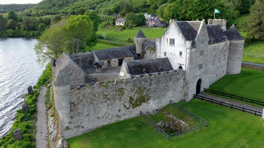 Aerial View of Parkes Castle, Stock Footage Video (100% Royalty-free ...