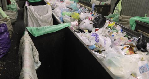 Solid Waste Containers Heaps Various Unsorted Stock Footage Video (100% ...