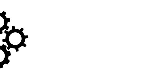 Cogwheel Gear Spinning Around Animation Video Stock Footage Video (100% ...