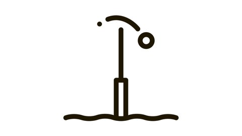 Ball Flew Over Field Icon Animation Stock Footage Video (100% Royalty ...