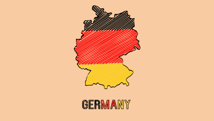 Germany Cartoon Map Stock Video Footage - 4K and HD Video Clips ...