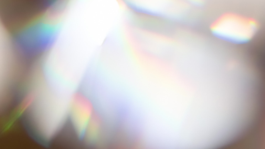 Rainbow Flicker and Sunny Bokeh. Stock Footage Video (100% Royalty-free ...