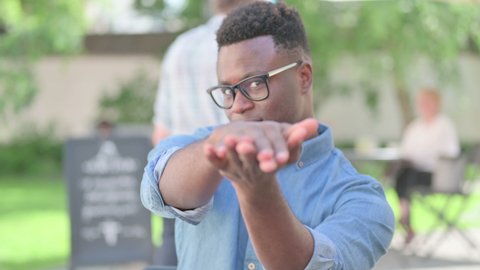 Portrait African Man Clapping Applauding Stock Footage Video (100% ...