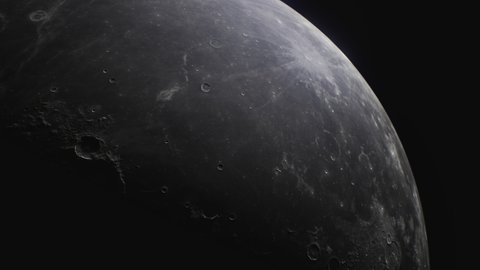 Realistic Moon Animation Using High Resolution Stock Footage Video (100 ...