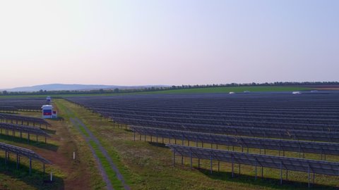 Large Autonomous Solar Power Plant Replaces Stock Footage Video (100% ...