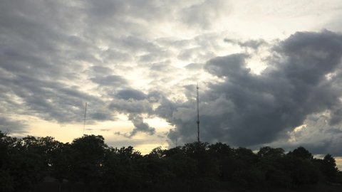 Nimbostratus Cumulonimbus Could Flow On Pillar Stock Footage Video (100 ...