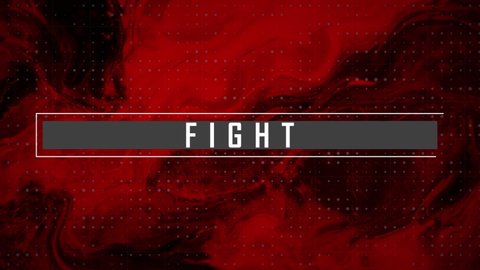 Animation White Text Fight Black Banner Stock Footage Video (100% ...
