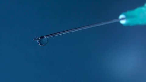 Cinematic Syringe Dripping Ready Injection Stock Footage Video (100% ...