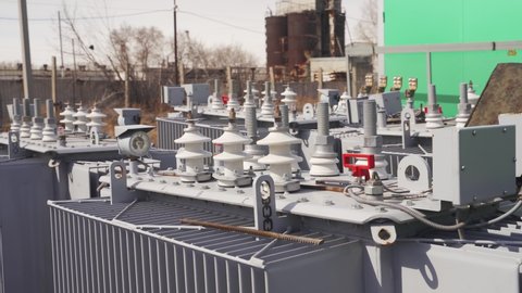 Power Transformer Electrical Distributing Substation Warehouse Stock ...