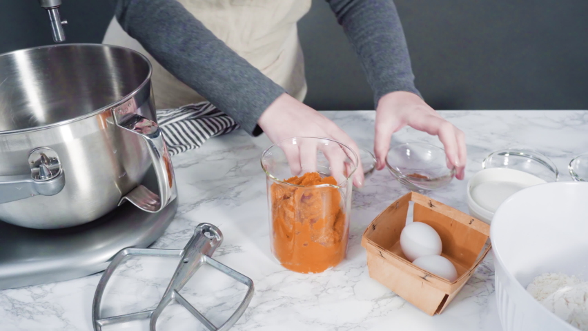 Mixing Ingredients in Electric Mixer Stock Footage Video (100% Royalty ...