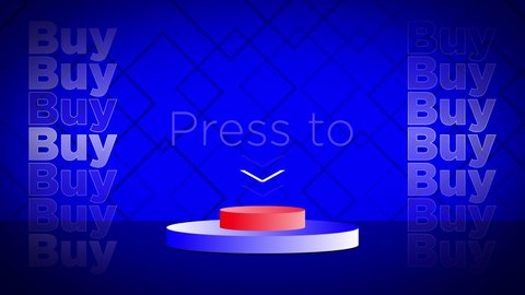 Dark Blue Background Red Button Press Stock Footage Video (100% Royalty ...
