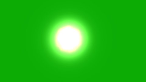 Glowing Sun Motion Graphics Green Screen Stock Footage Video (100% ...