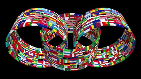 3d Animated Rotating Flags All Countries Stock Footage Video (100% ...