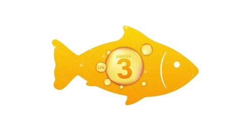 Omega 3 Gold Icon Vitamin Drop Stock Footage Video (100% Royalty-free ...