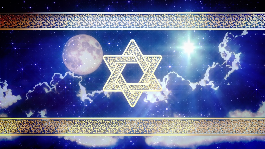 Lighting Israel Flag with the Stock Footage Video (100% Royalty-free ...