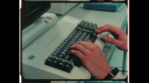 1980s computer Stock Video Footage - 4K and HD Video Clips | Shutterstock