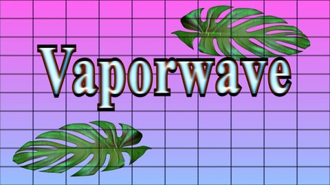 Vaporwave Style Motion Graphics Visual Text Stock Footage Video (100% ...