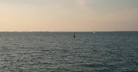 Sea Mark Navigation Mark Floating Sea Stock Footage Video (100% Royalty ...