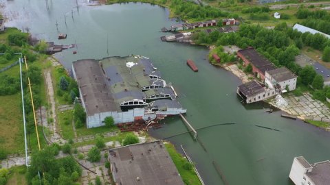Area Flooded Residential Industrial Buildings Consequences Stock ...