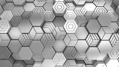 Background Hexagons Abstract Motion Loop Two Stock Footage Video (100% Royalty-free) 1075622042 ...