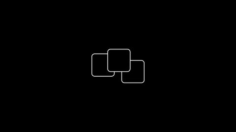 Three Black Blocks On Black Background Stock Footage Video (100% ...